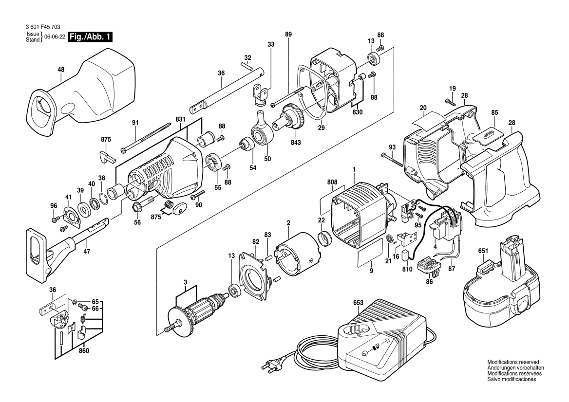 Pièces détachées pour Scie BOSCH GSA 24 VE GSA24VE - SWAP-EUROPE.com